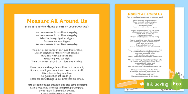 Measure All Around Us Song (teacher made)
