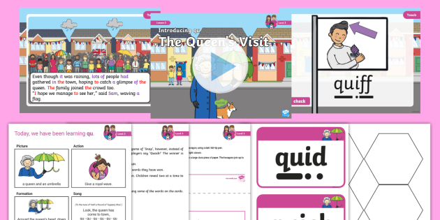 qu Phonics PowerPoint - Primary Resources (teacher made)
