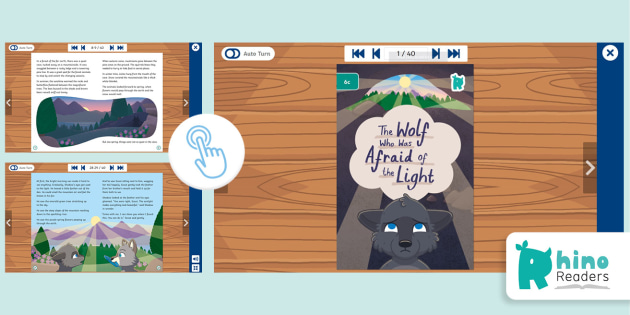 Decodable Level 6 Story The Wolf Who Was Afraid of the Light