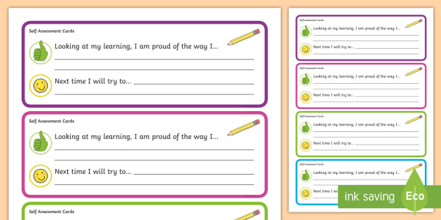 Pupil Voice - Learning - Child Led Learning - Self Assessment Cards Pupil Voice - Learning - Child Led Learning - Self Assessment Cards