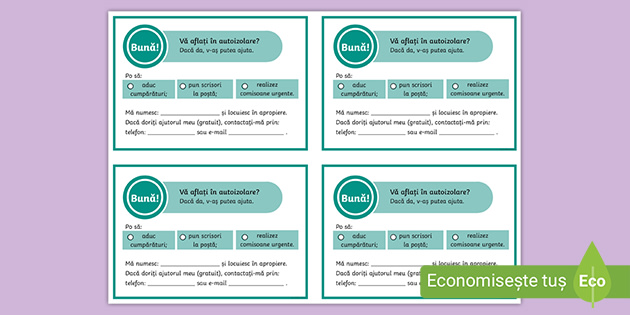 Ofer ajutor - Mesaje pentru comunitatea locală