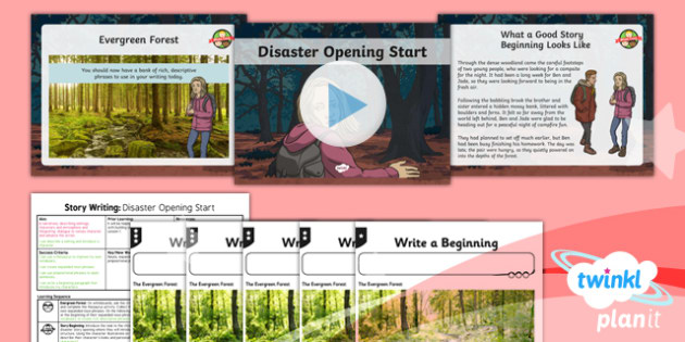 Extreme Earth: Earthquakes and Volcanoes Lesson Pack Story Writing (2)