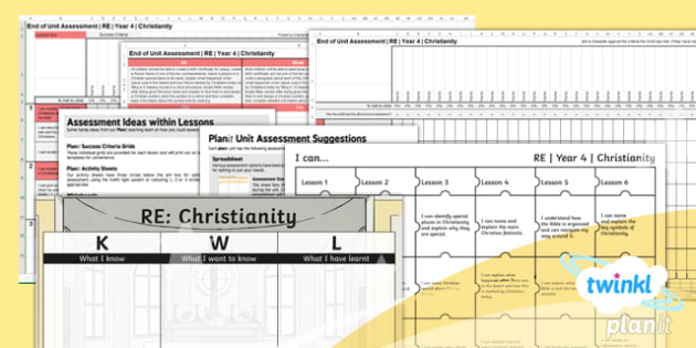 RE: Christianity Year 4 Unit Assessment Pack
