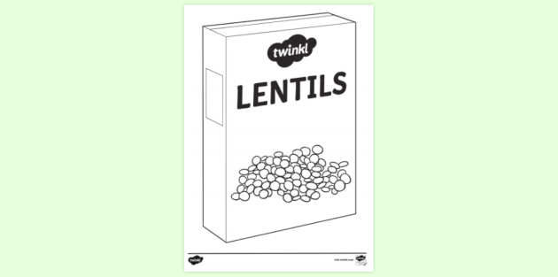 Box of Lentils Colouring | Colouring Sheets (teacher made)