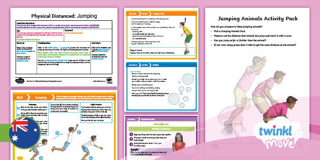 Move PE Years 3-4 Physical Distanced Multiskills Lesson 2: Jumping ...