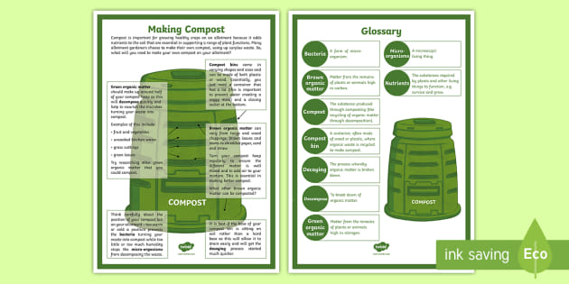 * NEW * Making Compost Fact Sheet