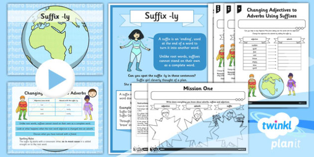 Suffix ly Lesson Plan - Year 3 English - Classroom Resource