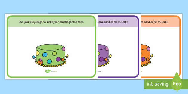 👉 Cake Counting Playdough Mats (Teacher-Made)