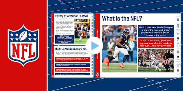 Plantilla De Powerpoint De Fútbol Americano De La Nfl