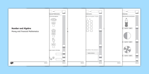 Year 2 Maths Worksheets | Number and Algebra Assessment Pack