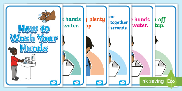* NEW * How to Wash Your Hands Sequencing Display Posters