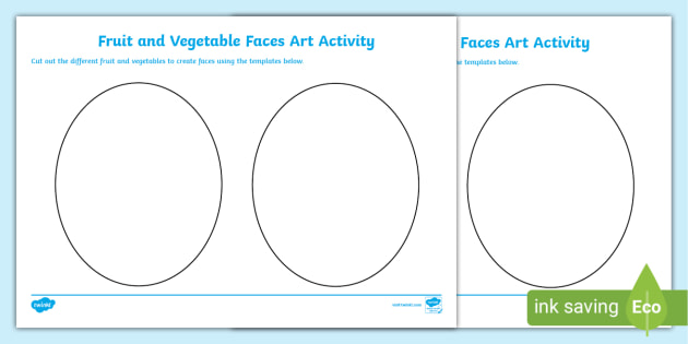 Fruit and Veg Faces Art Activity (teacher made)