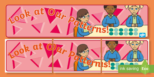 Look At Our Patterns! Display Banner | EYLF Studio Display