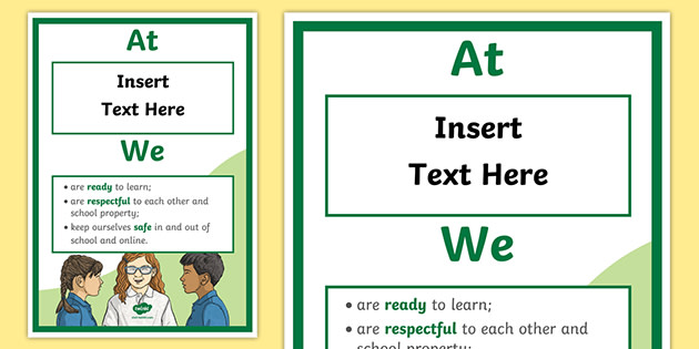 Ready, Respectful, Safe a Display Poster