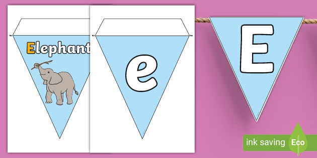 Letter E Bunting Display | Decorative Resources | Twinkl