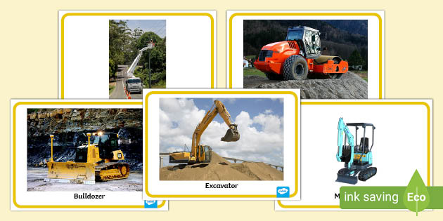 EYFS - Diggers - Display Photos (teacher made)