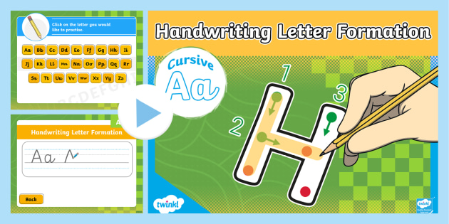 Twinkl Handwriting Cursive Letter Formation PowerPoint