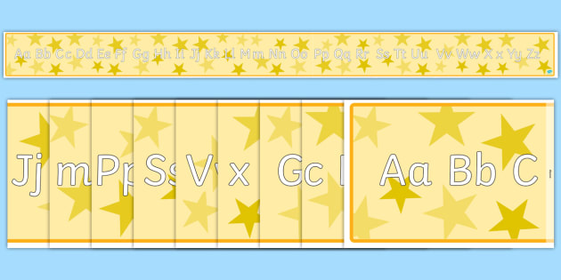 👉 Long Alphabet Banner (teacher made)