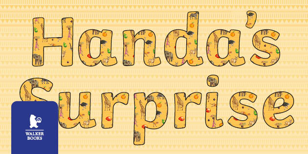 FREE! - Handa's Surprise Display Lettering (teacher made)