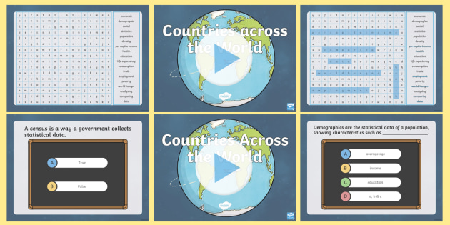 Countries Across the World Interactive Activity Pack