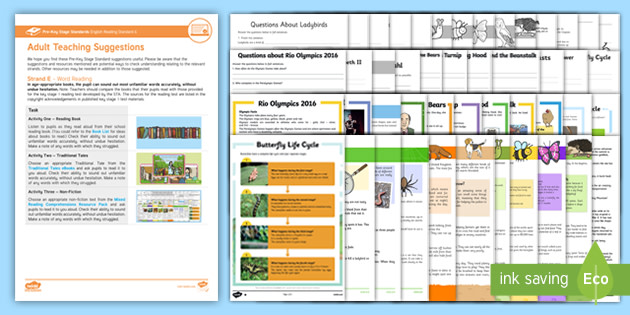 Pre-Key Stage Standards English Language Comprehension and Reading ...