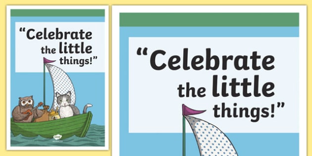 Celebrate Inspirational Classroom Quote Display Poster
