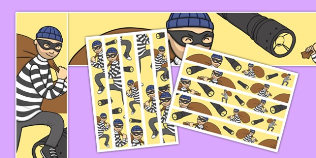 Burglar Display Borders (teacher made)