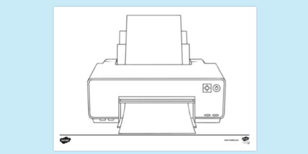 FREE! - Printer Colouring Sheet (teacher made)