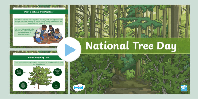 National Tree Day Interactive PowerPoint (teacher made)