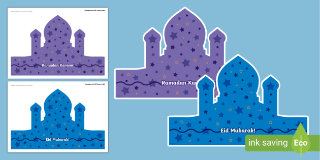 Ramadan and Eid Crown Craft - Ramadan Activity for Kids