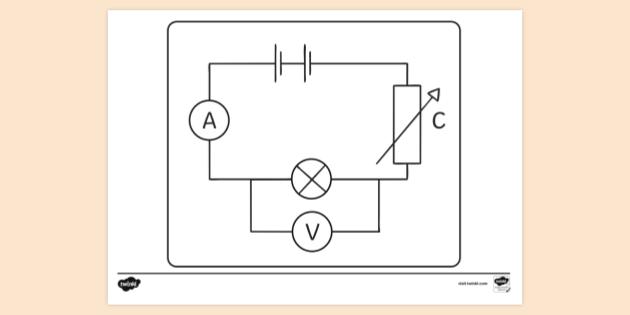 FREE! - Circuit with Parts Colouring Sheet | Colouring Sheets