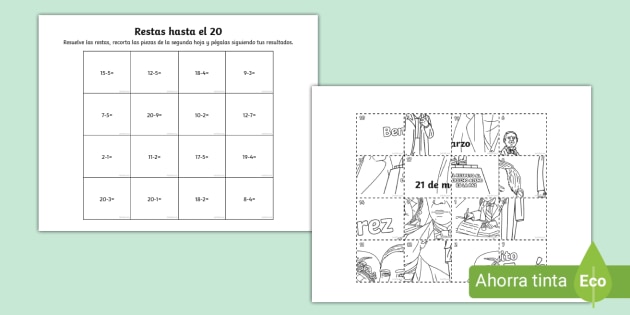 Hojas De Trabajo Con Rompecabezas Del Orden De Operaciones CUADERNILLO