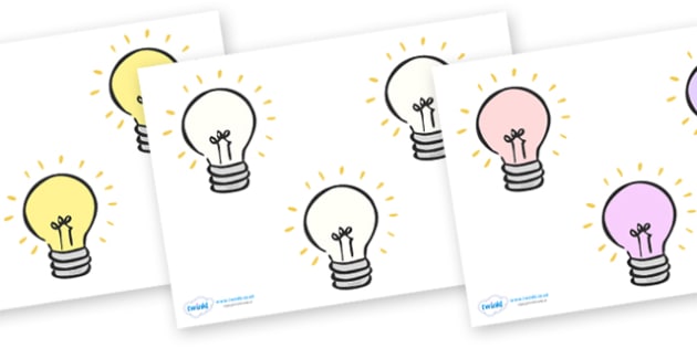 Editable Lightbulbs (Small)