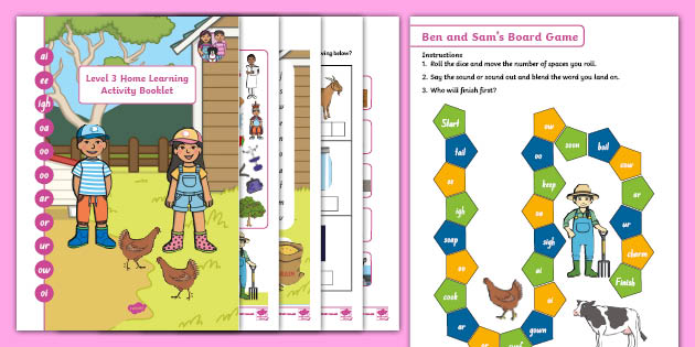 Learning Activity Booklet Level 3 | Phonics Writing Activities