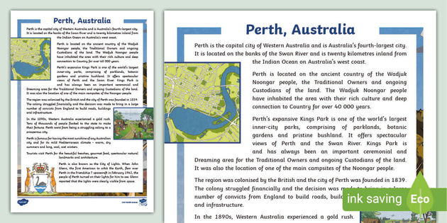 Perth Fact File