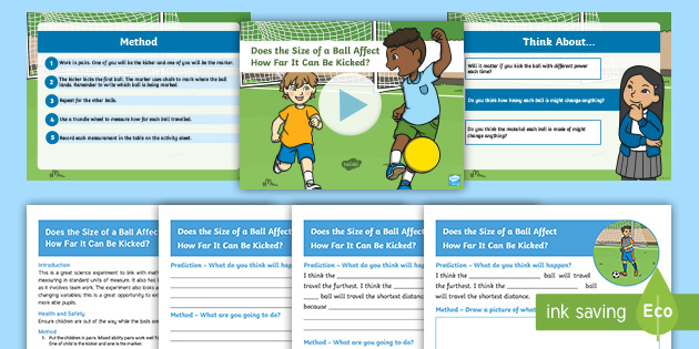 KS1 Football Science Investigation Activity Pack