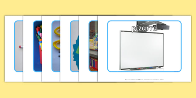 School Objects Photo Pack Spanish-Spanish (teacher made)