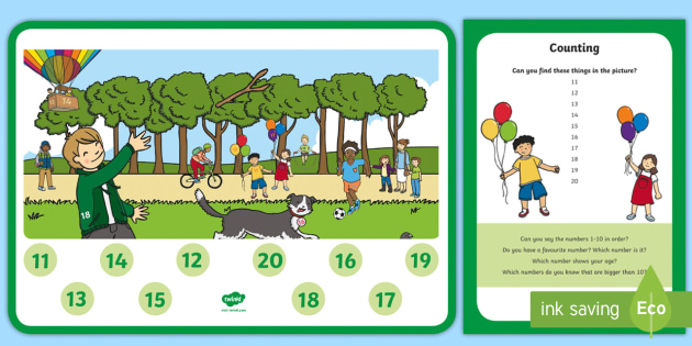 Number Recognition Can You Find...? Poster and Prompt Card Pack