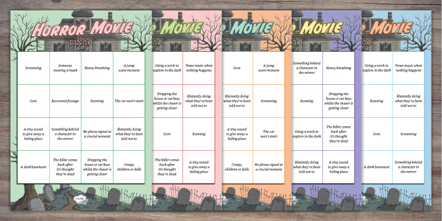 * NEW * Horror Movie Bingo | Twinkl Party (teacher made)