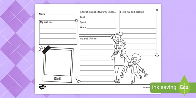 Father's Day Writing Activity (teacher made)