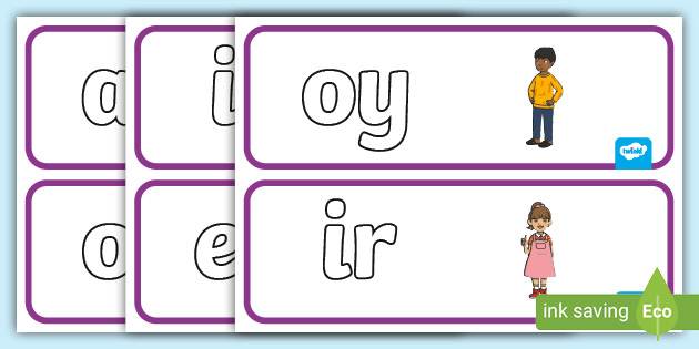 Phase 5 Sounds Phonics Display Cut-Outs - (teacher made)