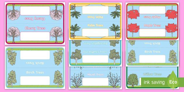 FREE! - 👉 Editable Class Group Table Signs (Trees)