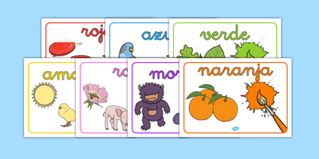 Pósters de exposición ilustrados Los colores