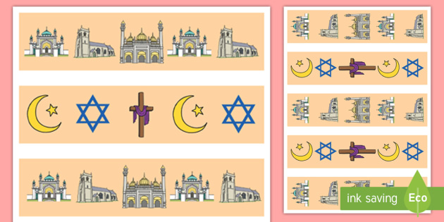 Inter Faith Week Display Borders (teacher made)