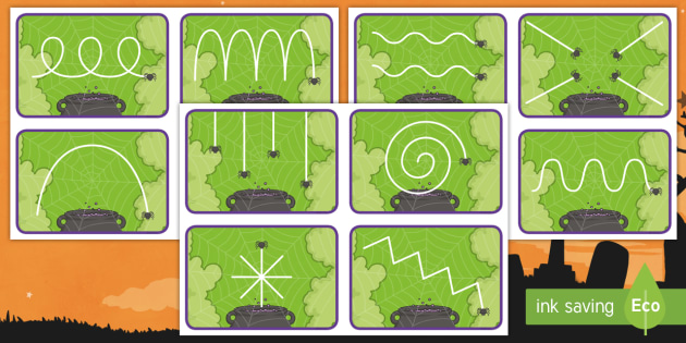 EYFS Halloween Activities- Spider Pattern Cards