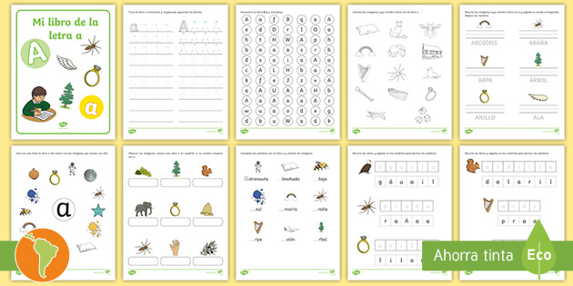 Cuadernillo: Mi libro de la letra A (teacher made)