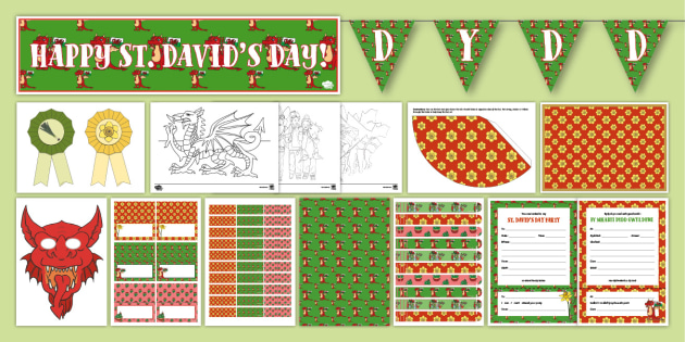 St. David's Day Party Pack | Twinkl Party (teacher made)