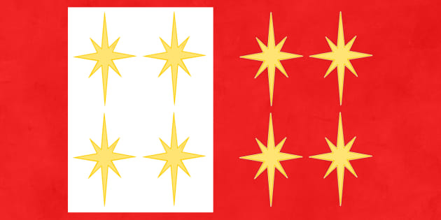Christmas Star Template - Display Resource - Teacher Made