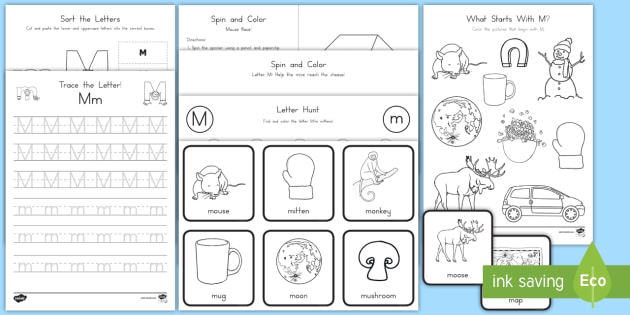 Letter M Activity Pack - Alphabet Packets, Letter Formation, Letter