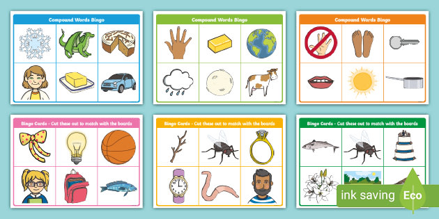 Compound Word Bingo (teacher made)